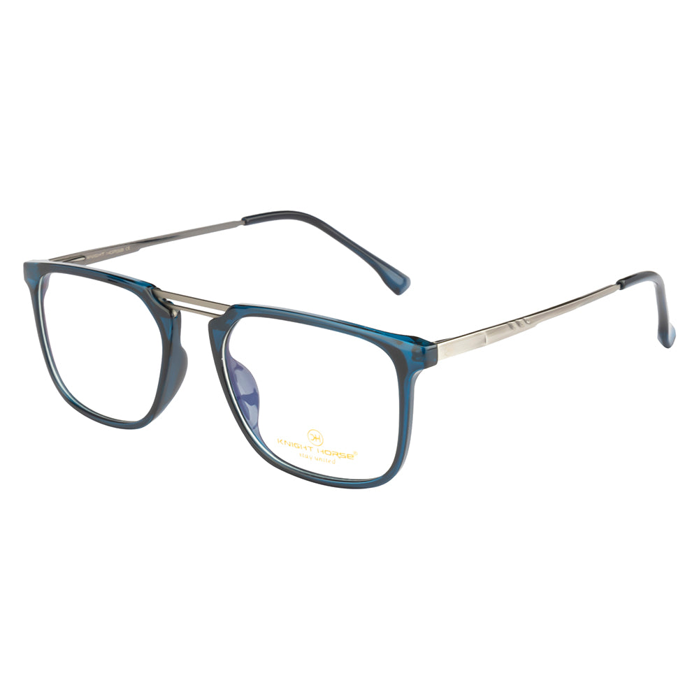 Modern Blue & Silver Square Eyewear for a Bold Look – SIA ENTERPRISES