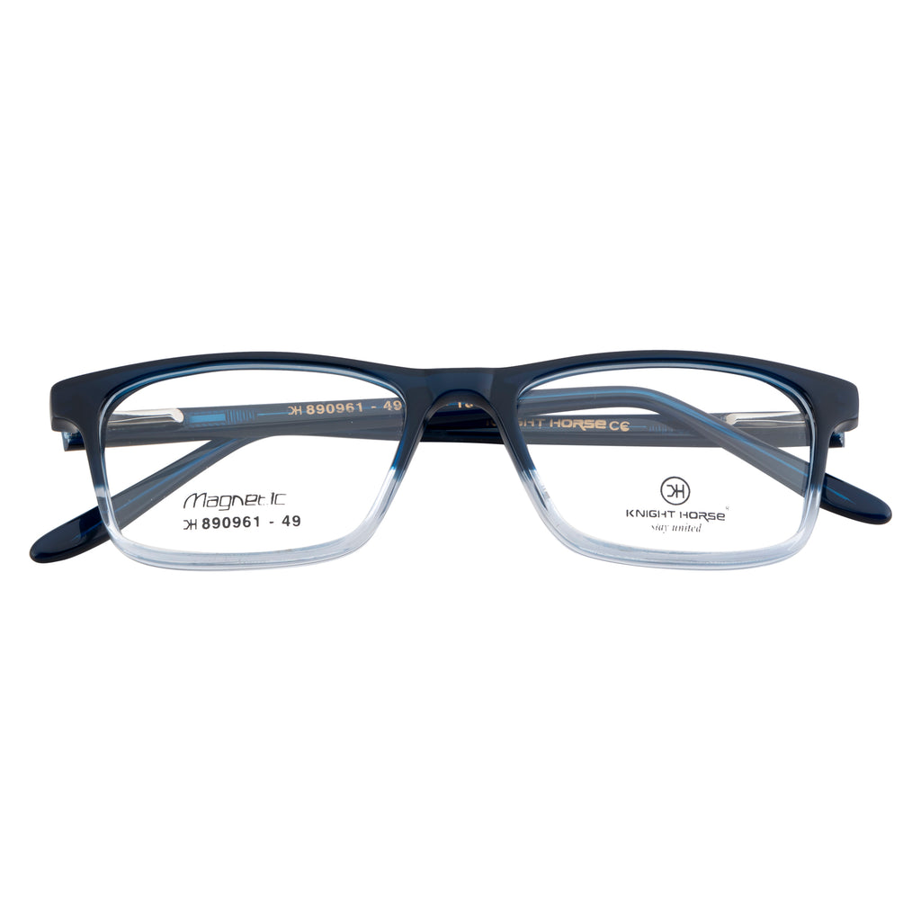 Rectangular Dual-Tone Glasses – Dark Blue & Light Blue – SIA ENTERPRISES